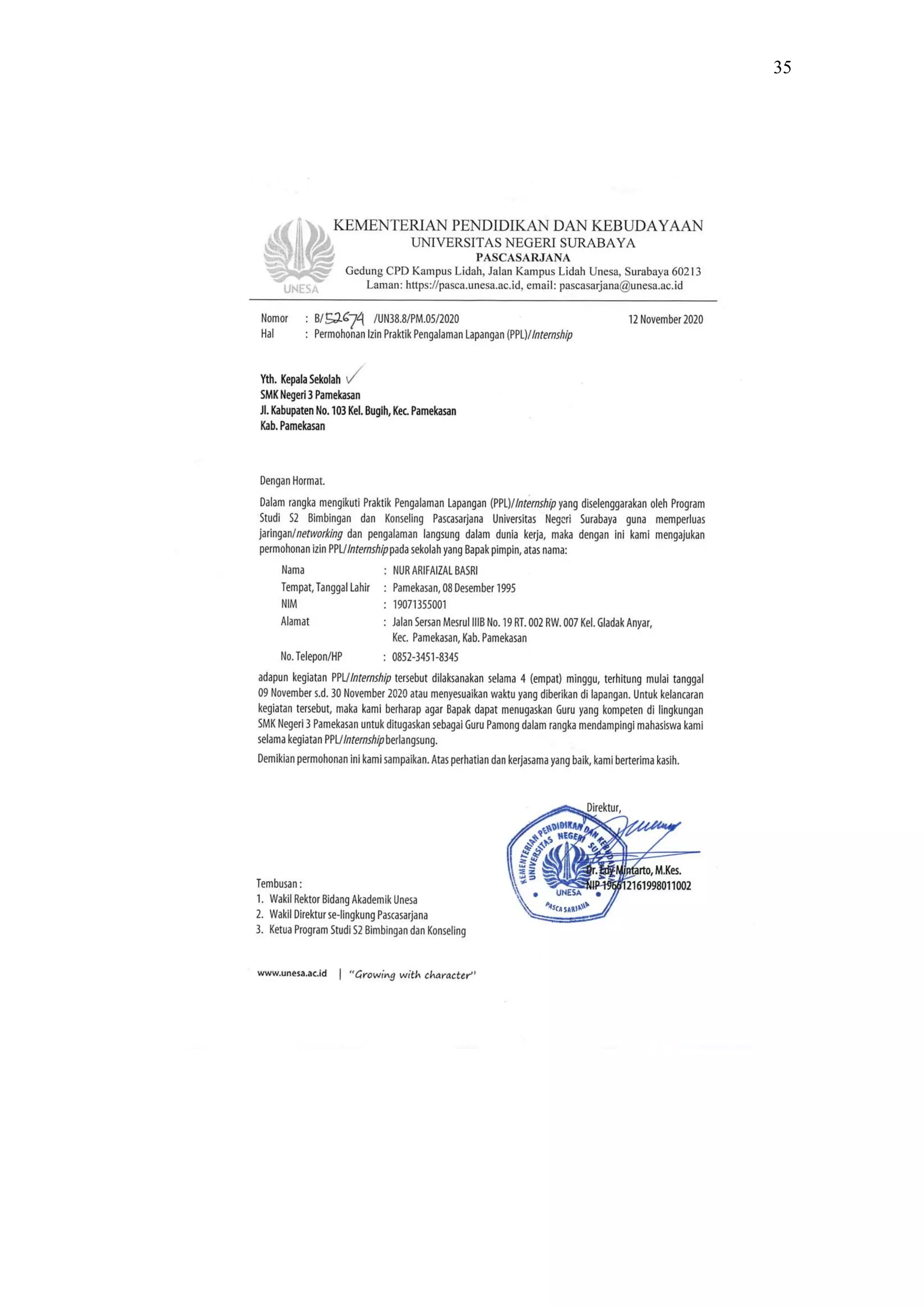 CONTOH LAPORAN PPL S2 | PDF