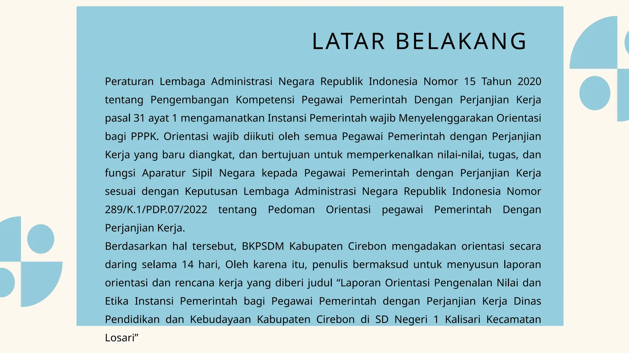 Rencana Aksi Perubahann Pada Orientasi Pppk Kabupaten Cirebon Pptx