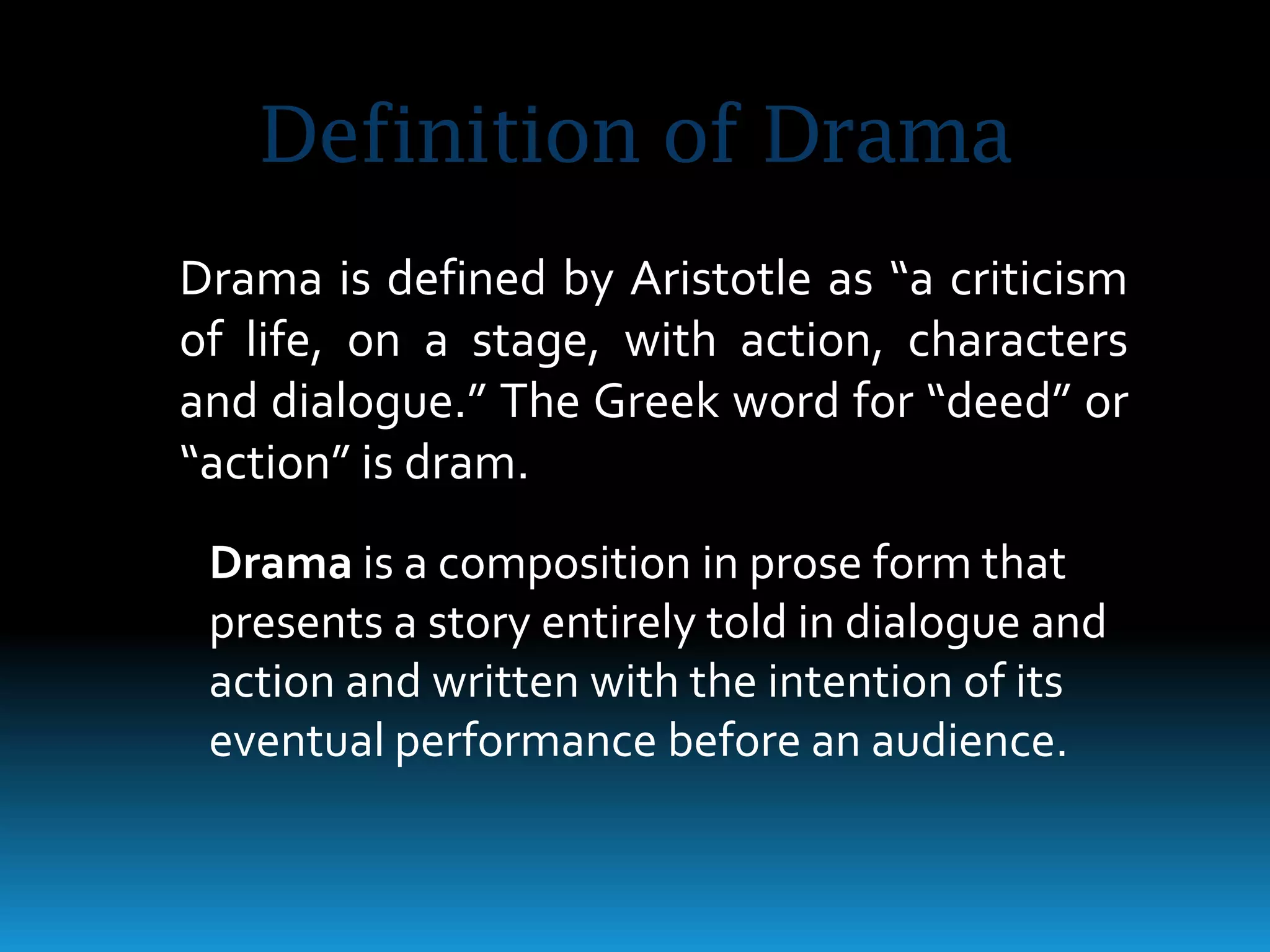 Introduction to Drama | PPTX