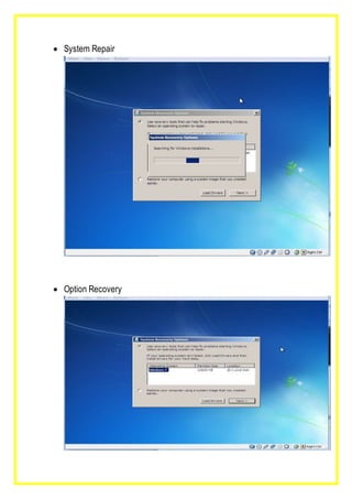 Langkah - langkah Image Back Up Sistem Operasi Windows | DOCX