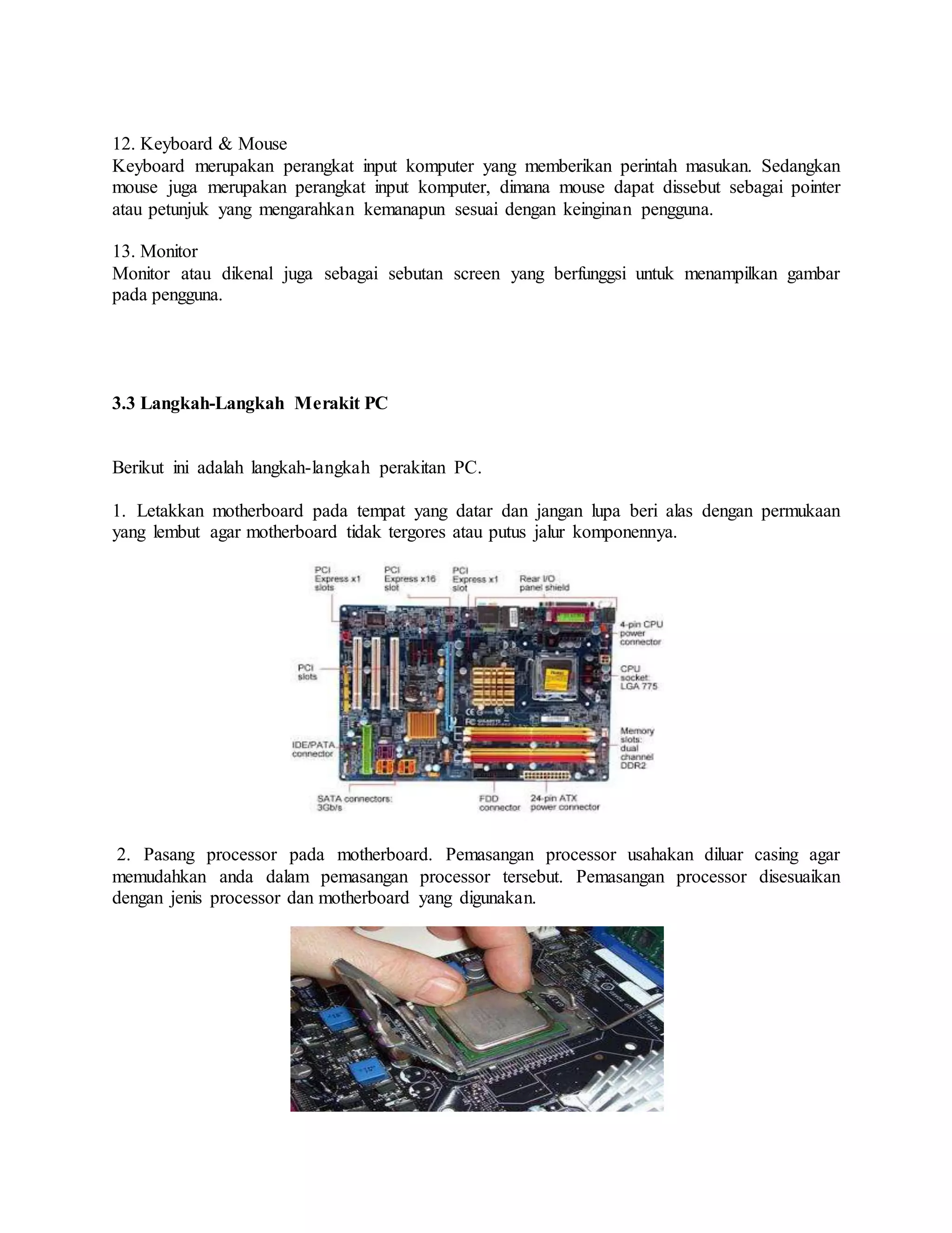 Contoh Laporan praktek kerja industri jurusan TKJ | DOCX