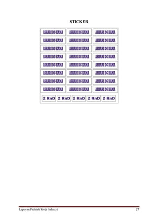CONTOH Laporan praktik kerja industri (SMK) PRAKERIN PROGRAM STUDI DKV ...
