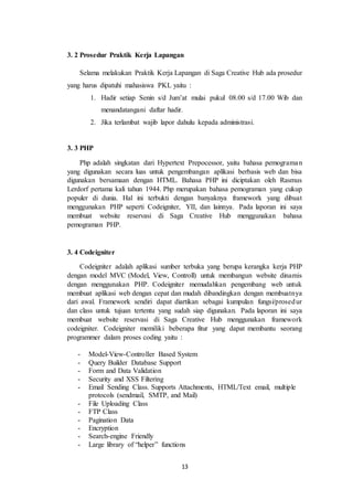 Laporan praktik kerja lapangan | DOCX