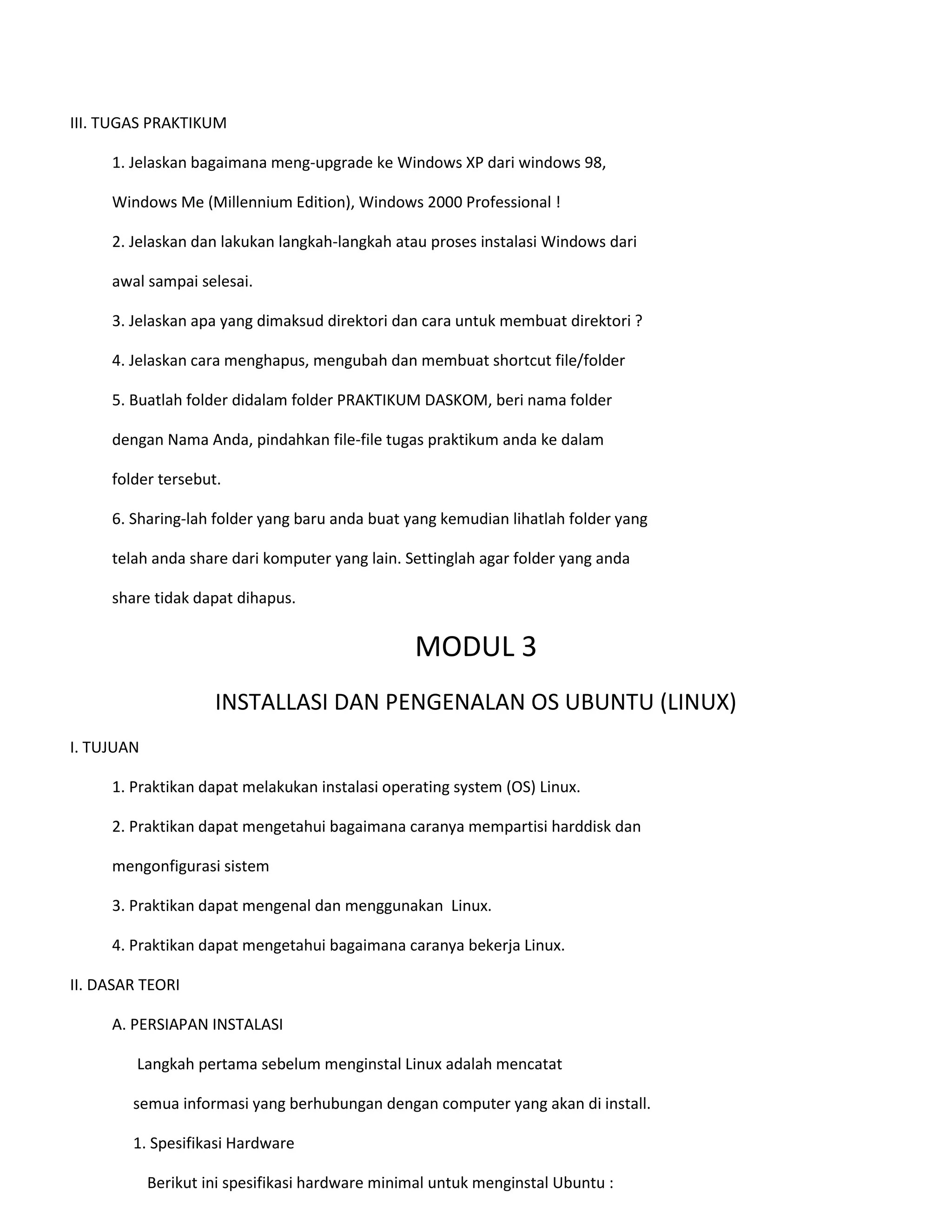 Laporan praktikum hardware | PDF
