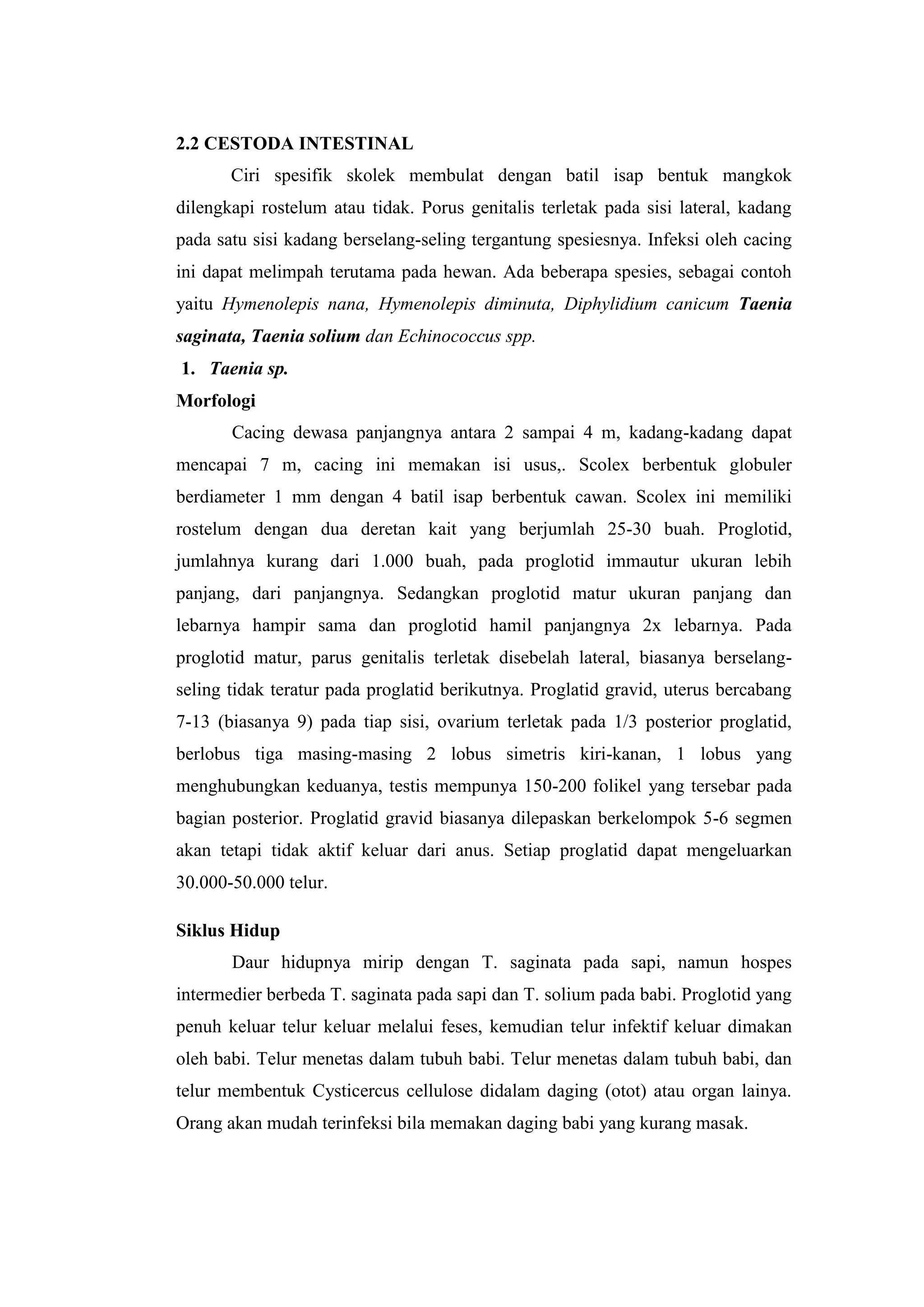 Laporan praktikukum parasitologi | DOCX