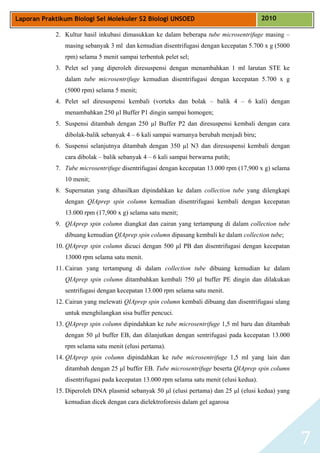 Laporan Praktikum Biologi Sel Molekuler | PDF
