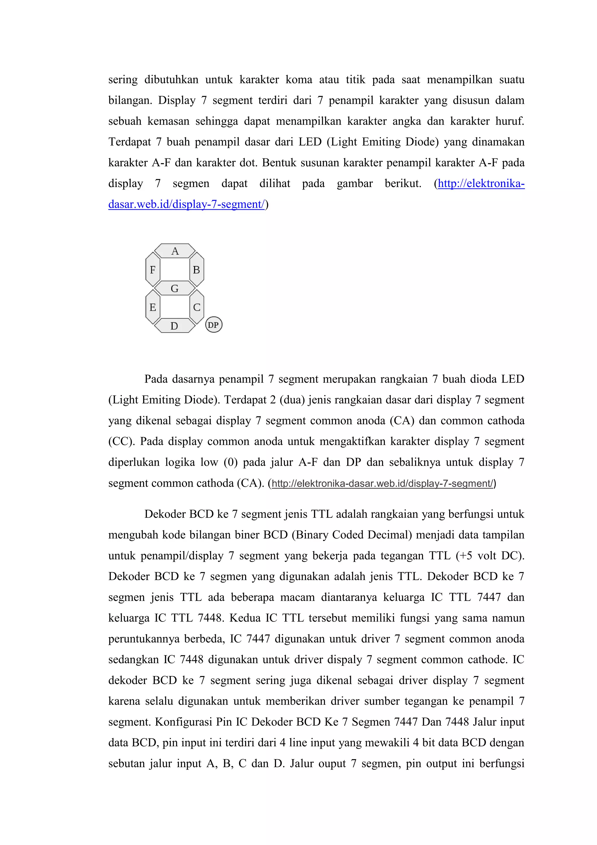 Pengubah BCD ke 7 segmen | PDF