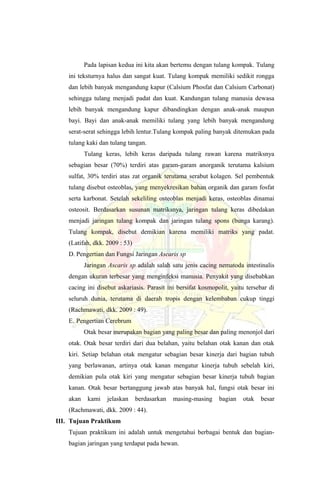 Laporan praktikum biologi | DOC