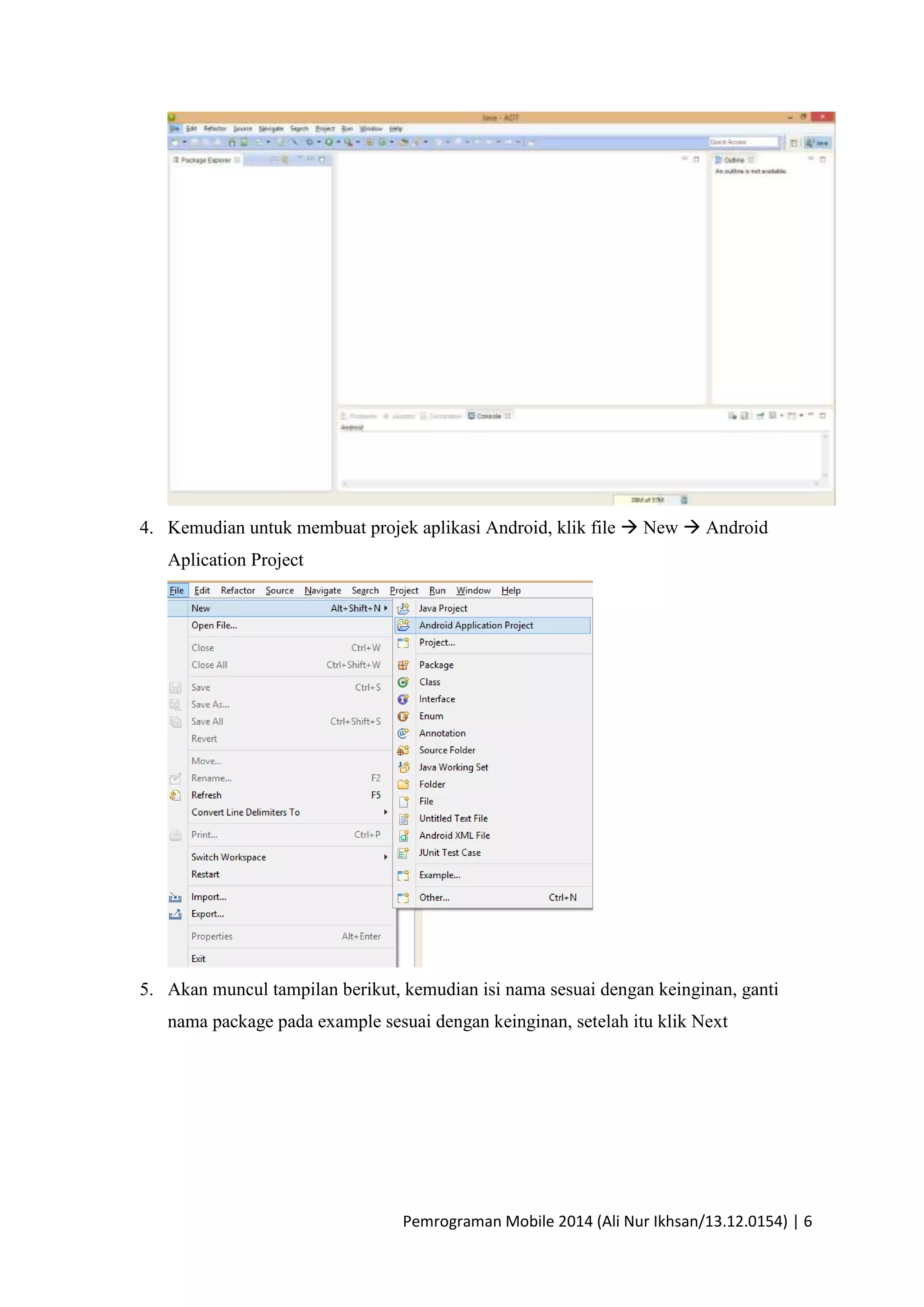 Laporan praktikum 1 pemrograman mobile | PDF
