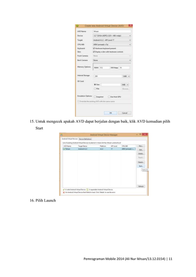 Laporan praktikum 1 pemrograman mobile | PDF