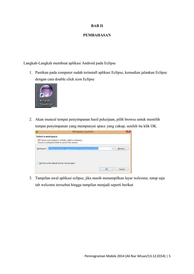Laporan praktikum 1 pemrograman mobile | PDF