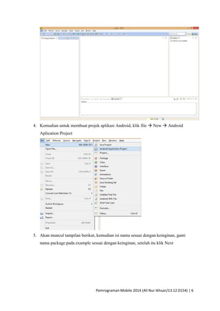 Laporan praktikum 1 pemrograman mobile | PDF