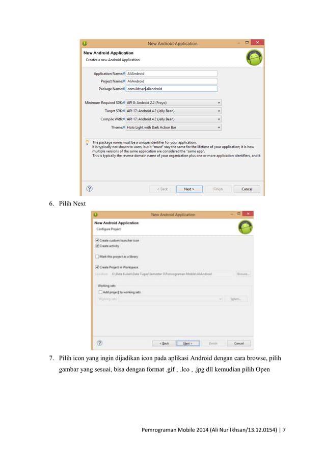 Laporan praktikum 1 pemrograman mobile | PDF