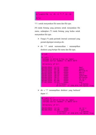 Laporan praktikum 3 - Sistem Operasi Internal & External Command (Lanjutan) | PDF