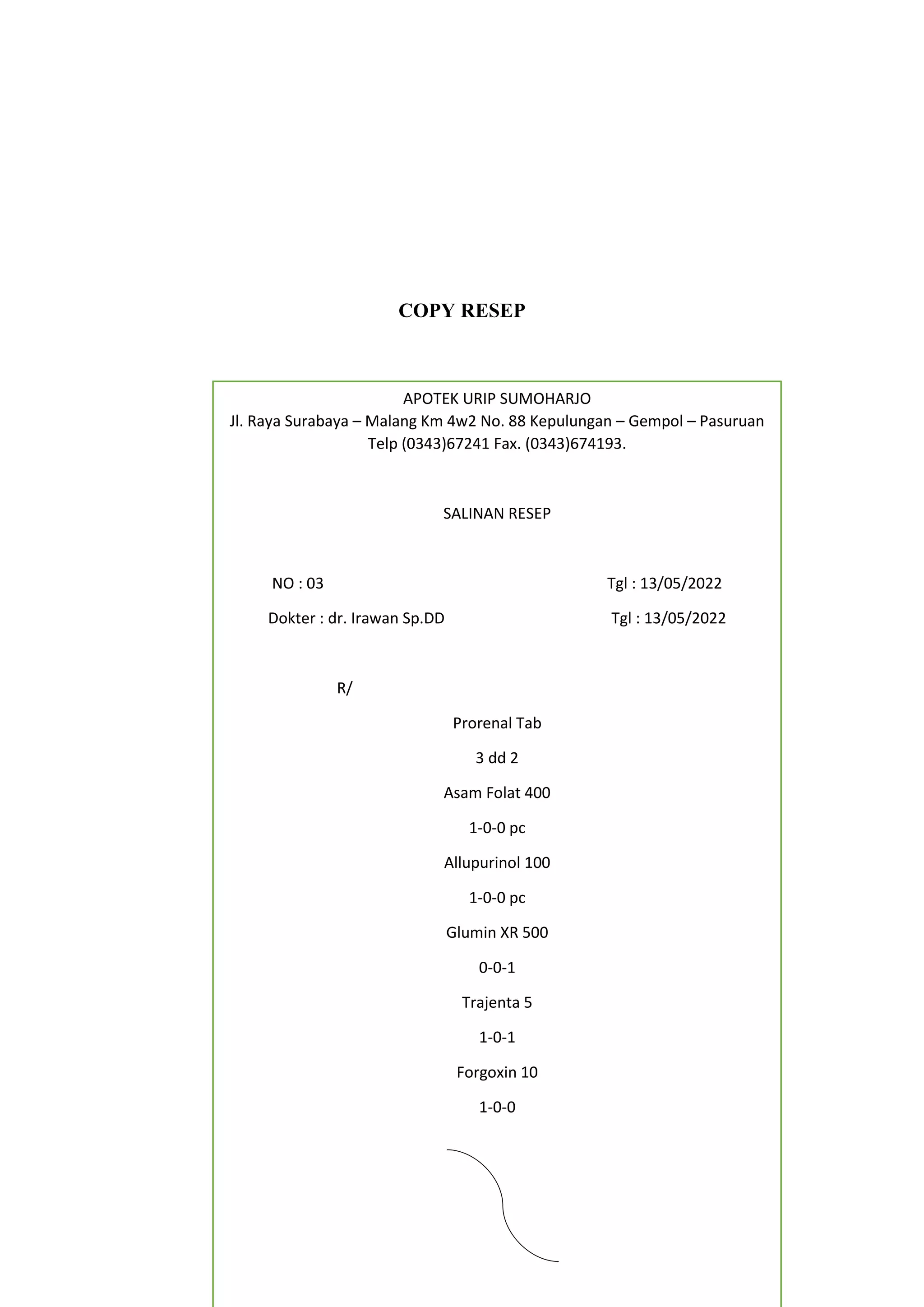 LAPORAN PRAKTIKUM 5 ilmu resep.docx