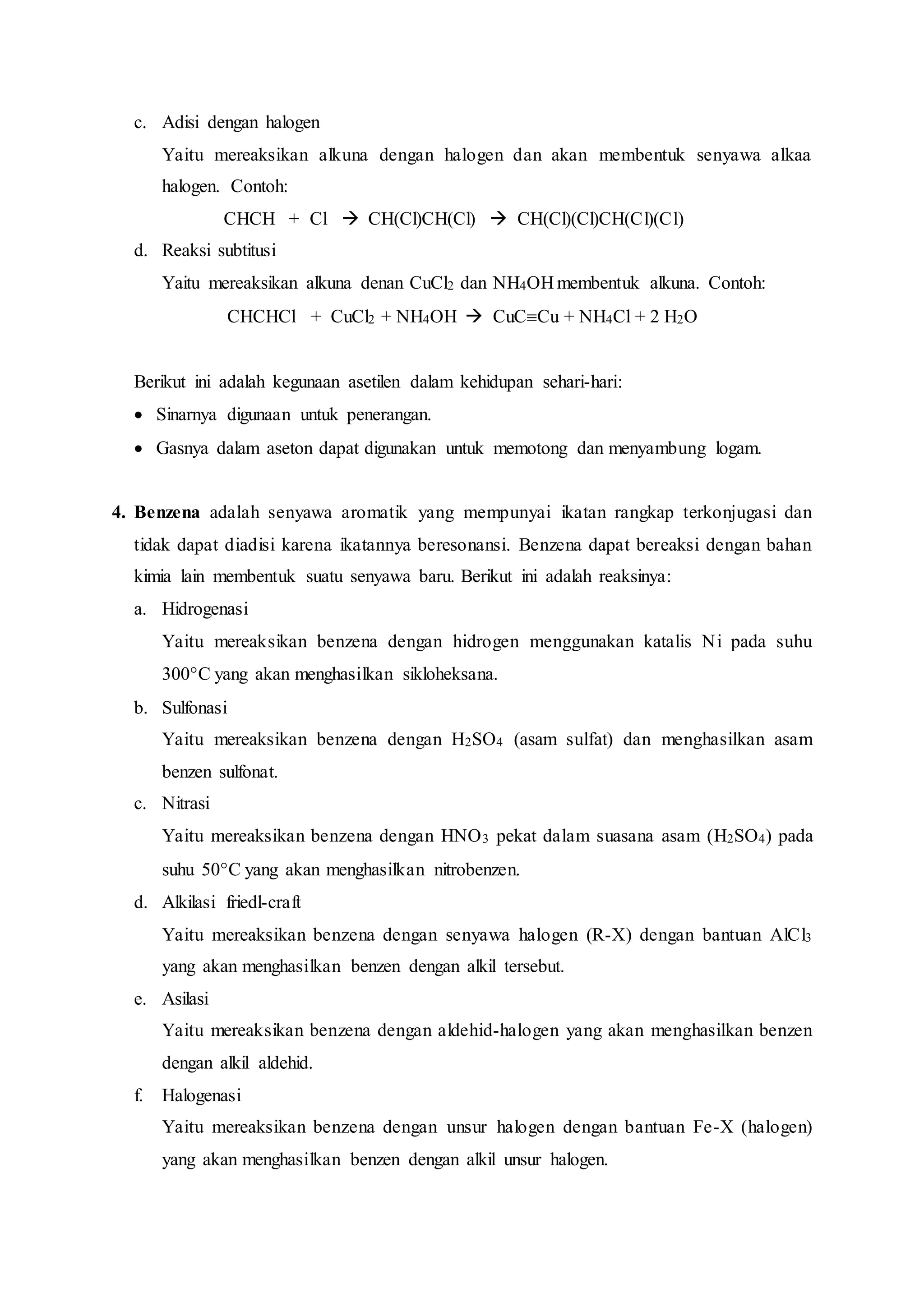 Laporan praktikum - hidrokarbon | DOCX
