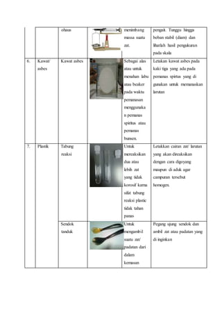 Laporan praktikum alat alat lab | DOCX