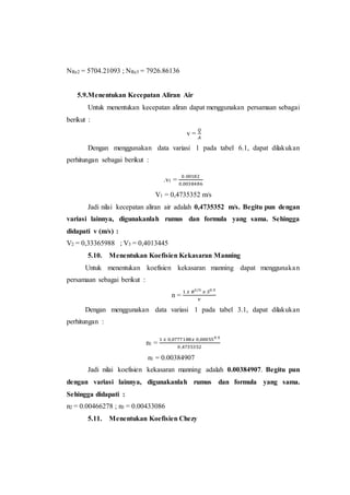 Laporan praktikum aliran seragam ( modul 2 )itb | DOCX