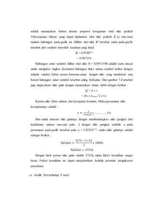 Laporan praktikum aliran seragam ( modul 2 )itb | DOCX