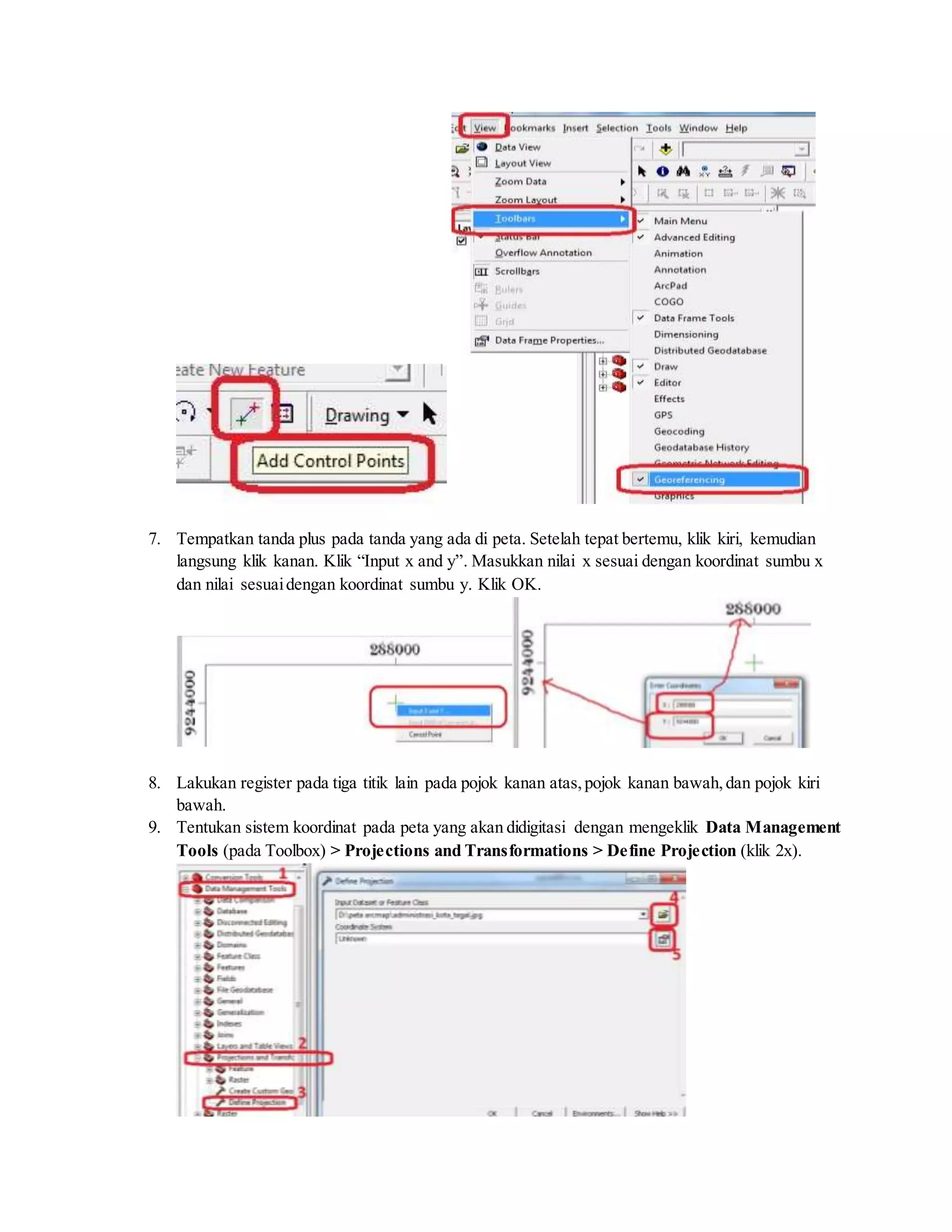 Laporan Praktikum TI Semester 1: Digitasi Peta dg ArcGIS | DOCX
