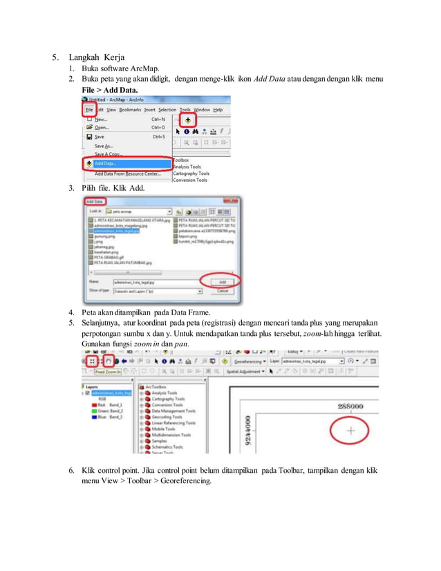Laporan Praktikum TI Semester 1: Digitasi Peta dg ArcGIS | DOCX