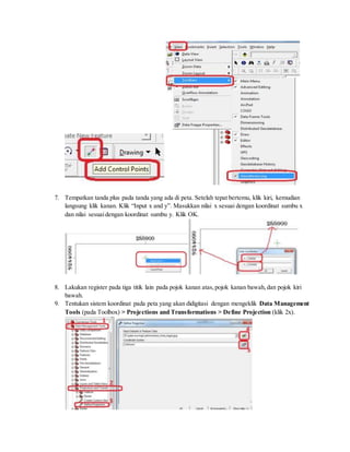 Laporan Praktikum TI Semester 1: Digitasi Peta dg ArcGIS | DOCX