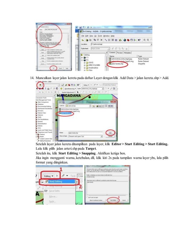 Laporan Praktikum TI Semester 1: Digitasi Peta dg ArcGIS | DOCX