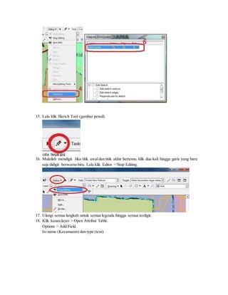 Laporan Praktikum TI Semester 1: Digitasi Peta dg ArcGIS | DOCX