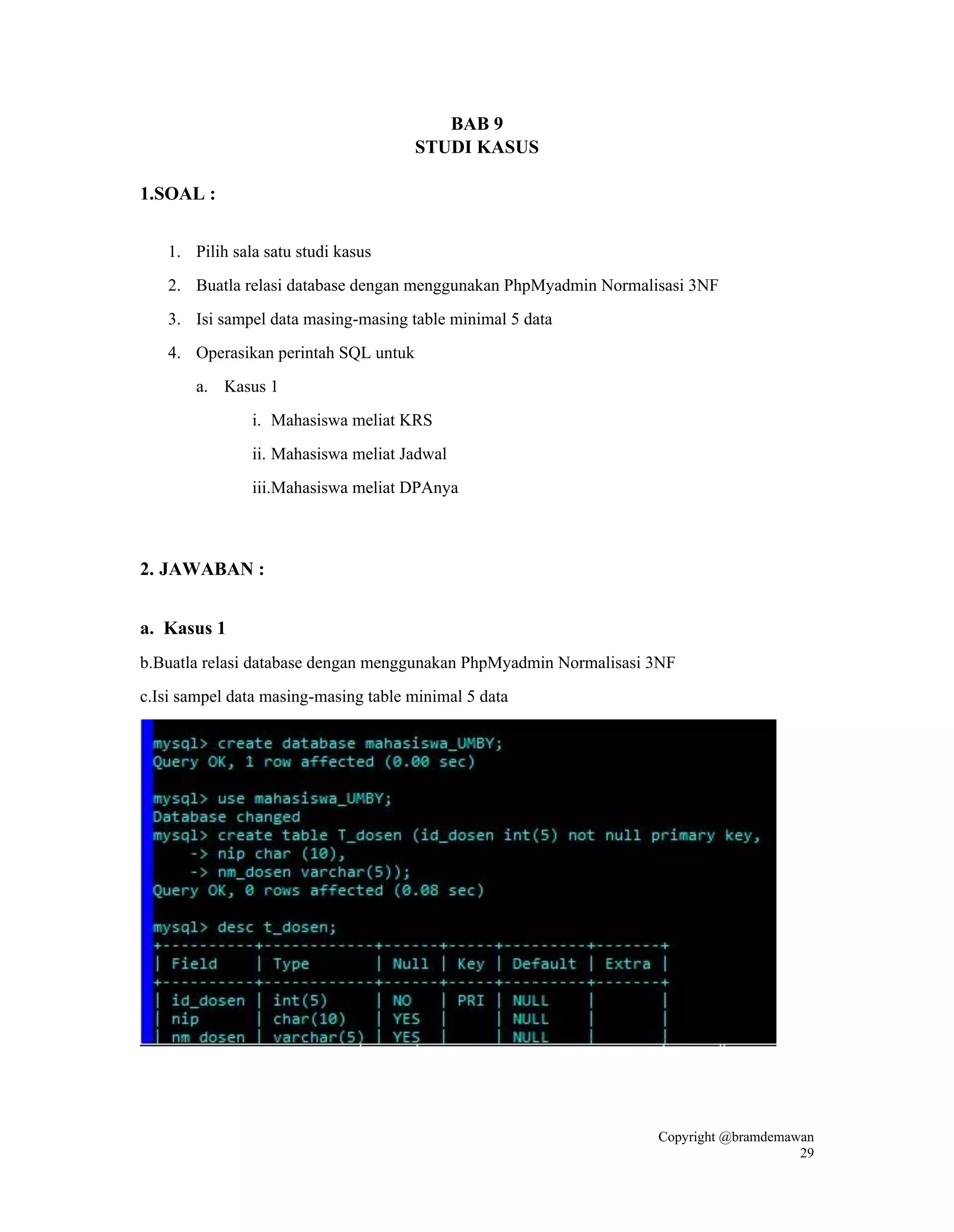 Sistem basis data bram dermawan | PDF