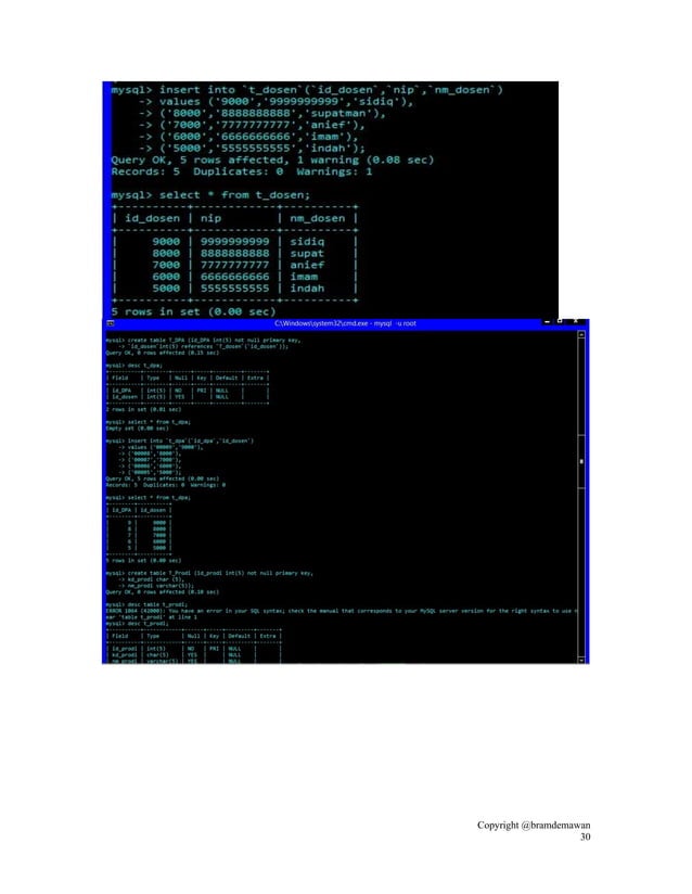 Sistem basis data bram dermawan | PDF