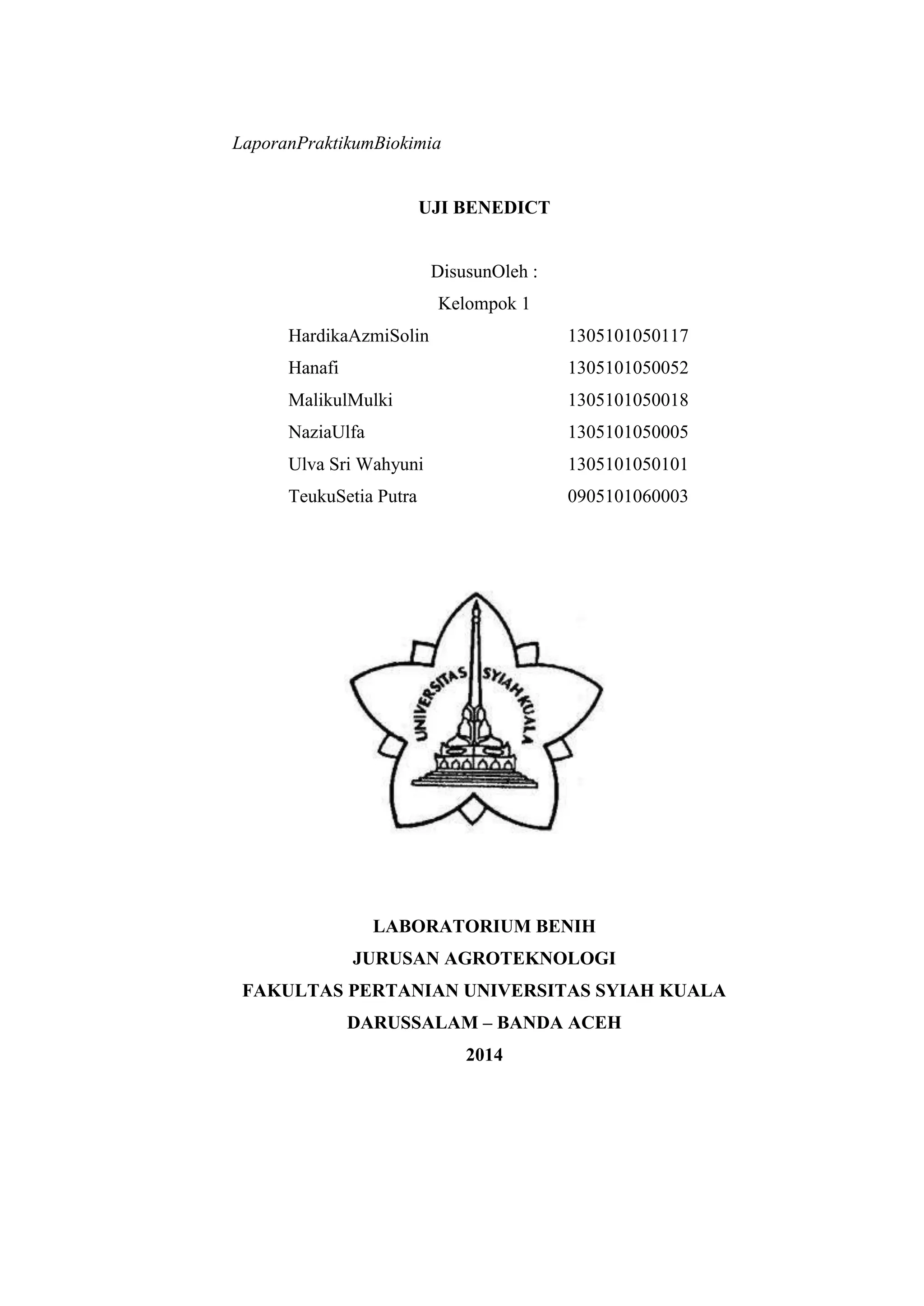 Laporan Uji Benedict | DOCX