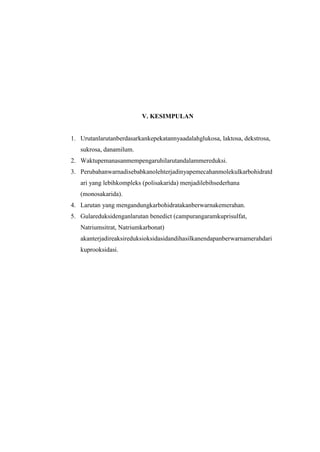 Laporan Uji Benedict | DOCX