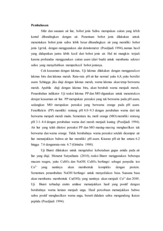 Laporan praktikum biokimia tm 9 | DOCX