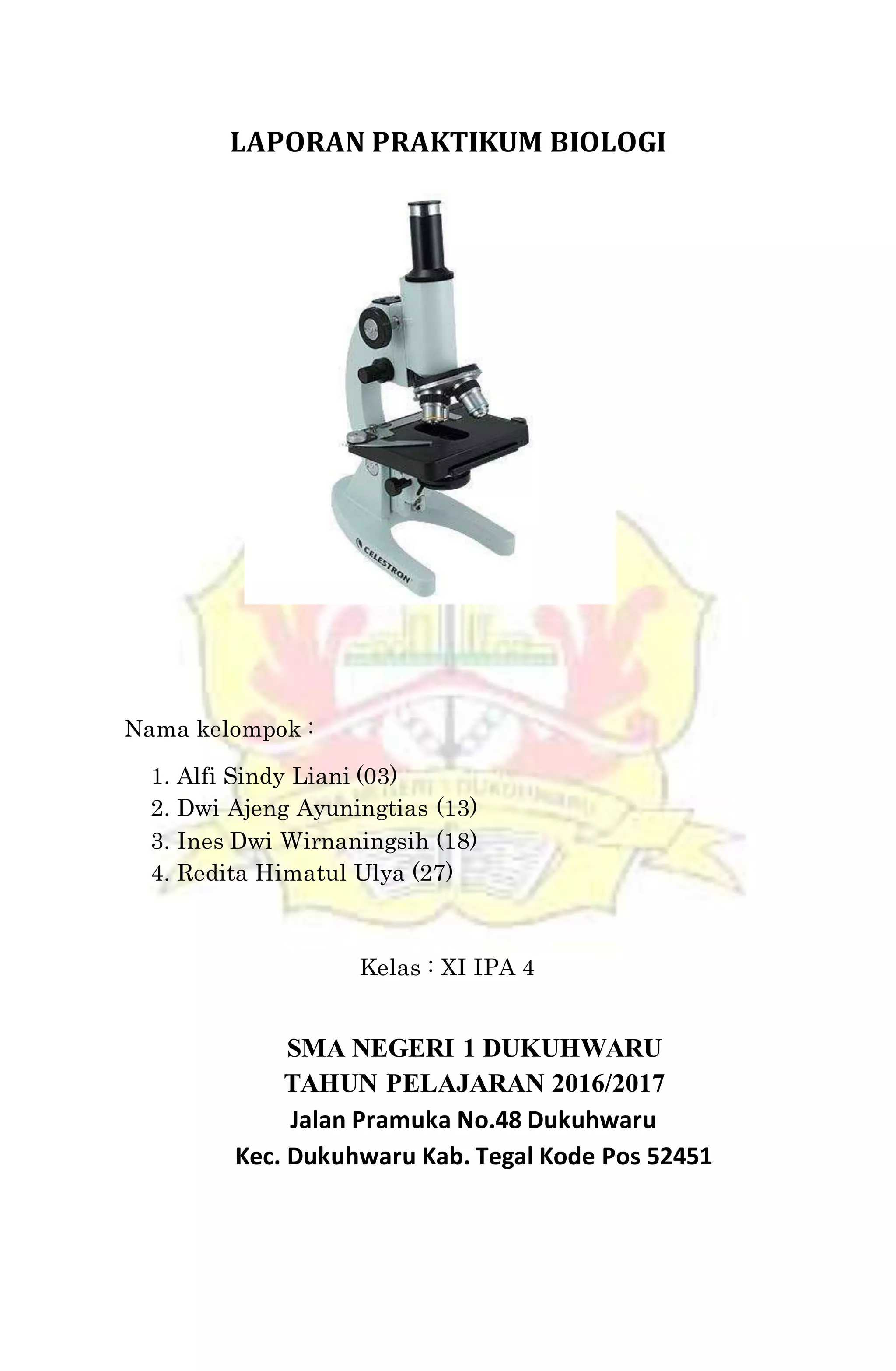 Laporan praktikum biologi | DOCX