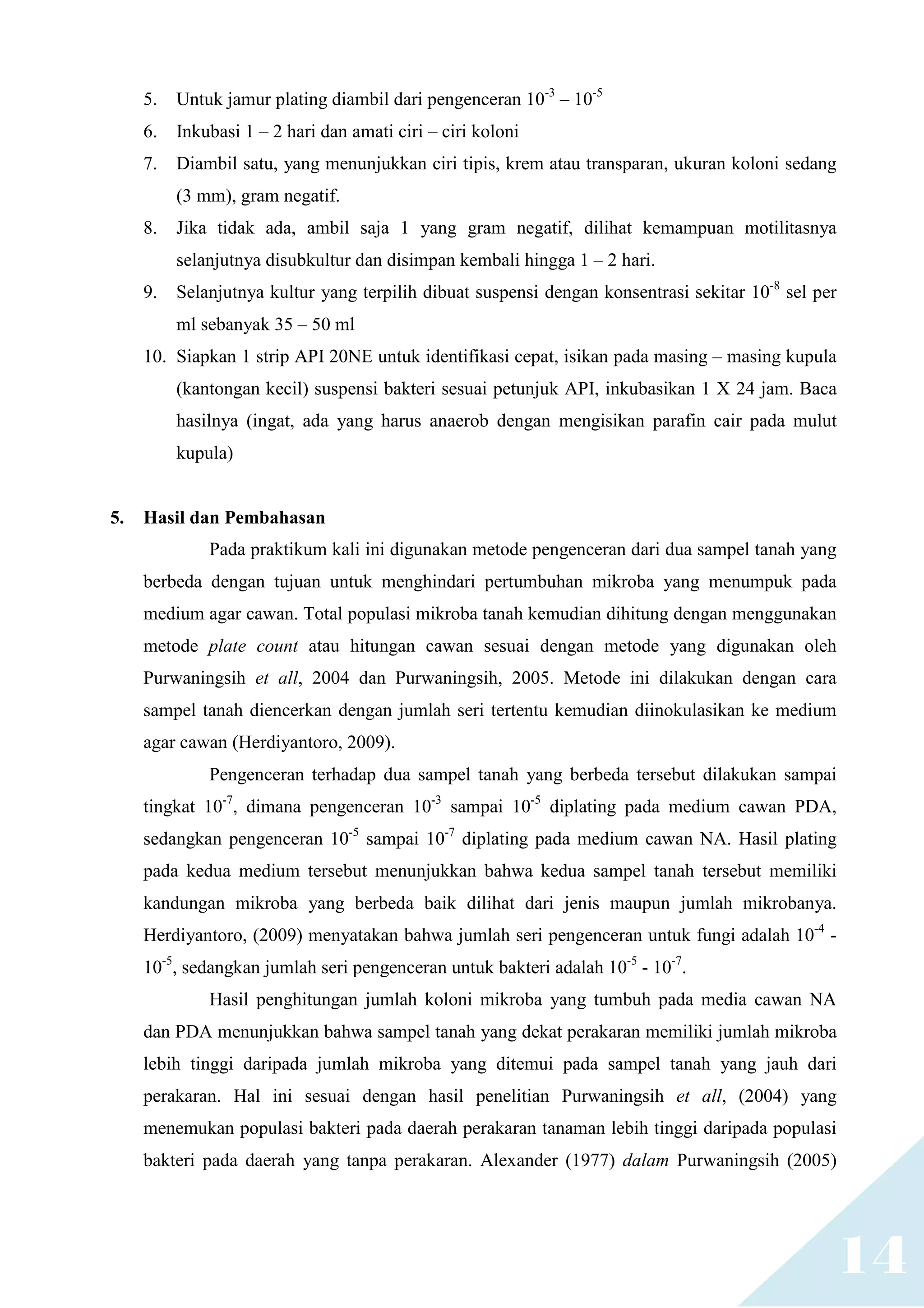 Laporan Praktikum Biologi Mikroba Tropis | PDF