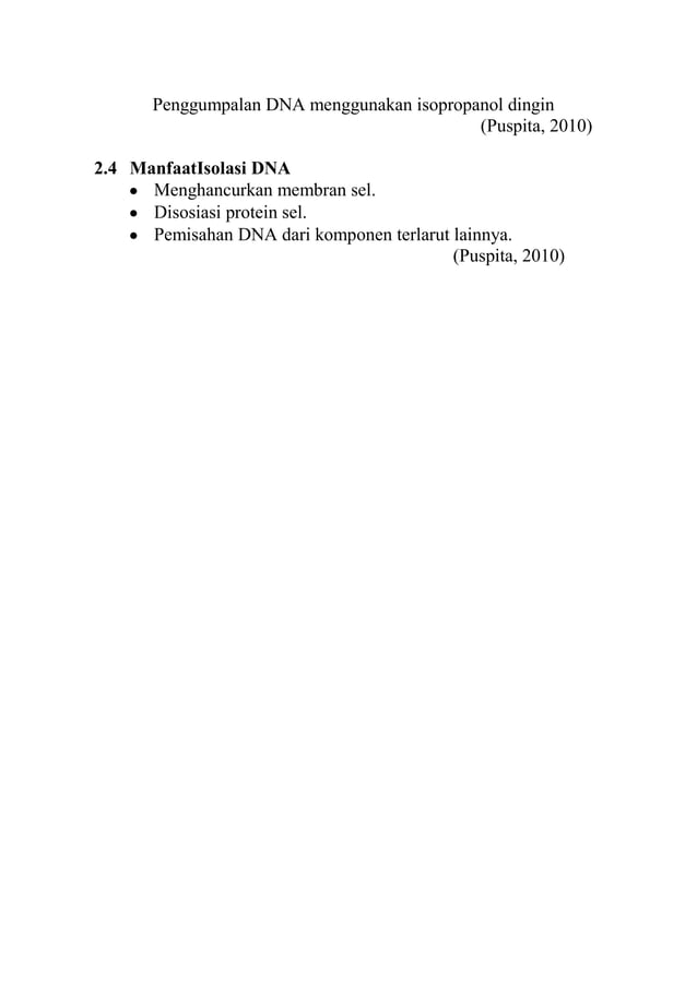 Laporan praktikum bioteknologi isolasi dna Laporan praktikum bioteknologi isolasi dna