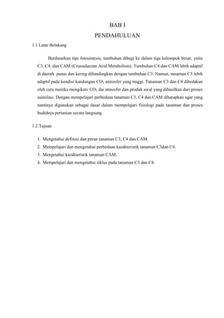 Laporan praktikum c3, c4 dan cam | DOCX