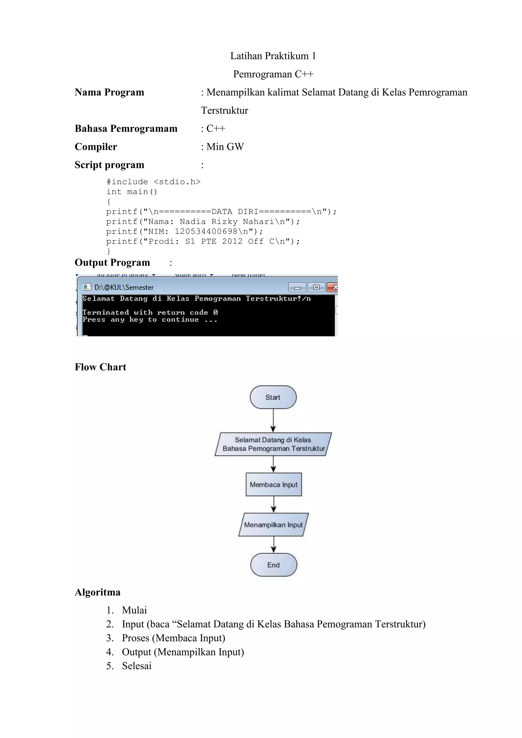 Laporan Praktikum DPK Dasar | DOCX