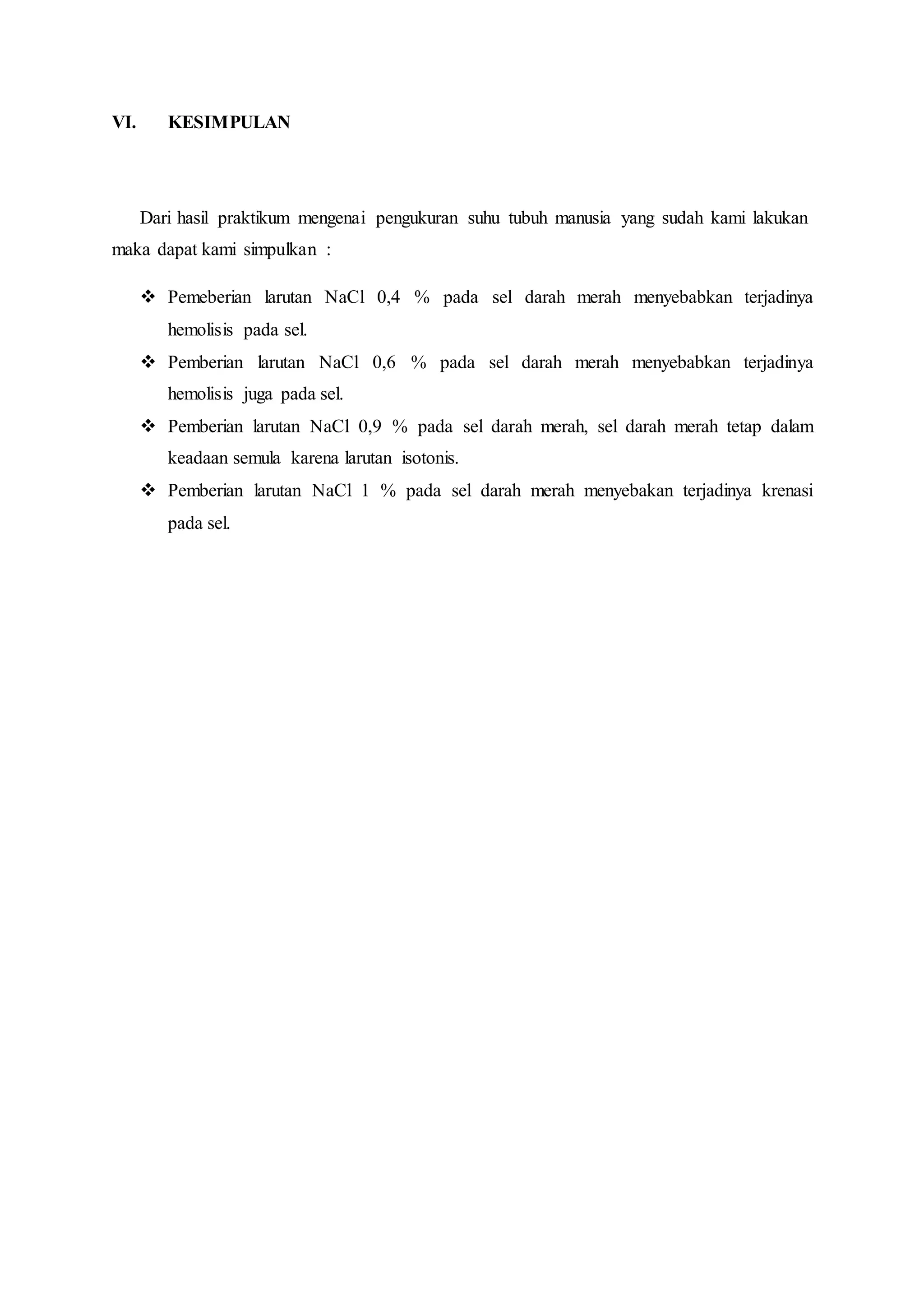 Laporan praktikum ekofisiologi hewan osmoregulasi | DOCX