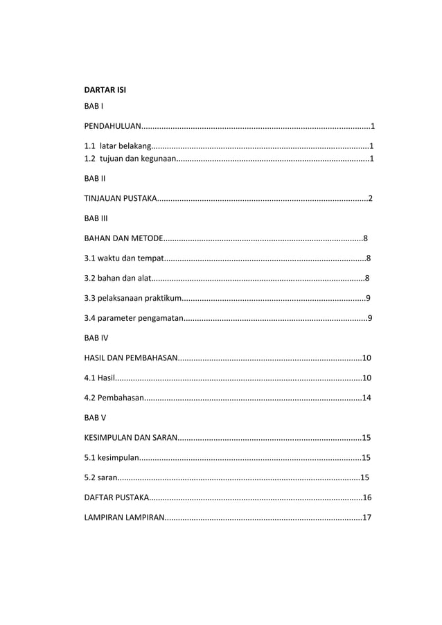 contoh Laporan praktikum ekologi | PDF