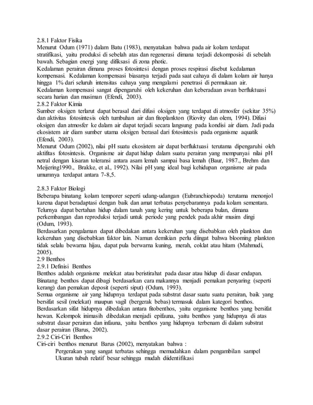 Laporan praktikum ekologi perairan | DOCX