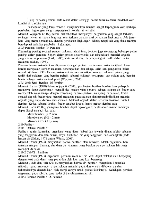 Laporan praktikum ekologi perairan | DOCX