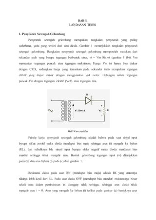 Laporan praktikum elektronika | PDF