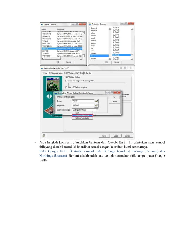 Laporan Praktikum ER Mapper Koreksi Geometrik dan Radiometrik | PDF