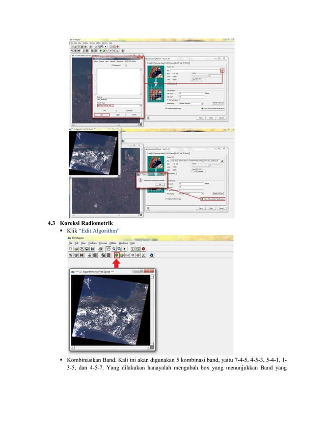 Laporan Praktikum ER Mapper Koreksi Geometrik dan Radiometrik | PDF