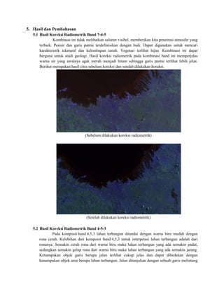 Laporan Praktikum ER Mapper Koreksi Geometrik dan Radiometrik | PDF