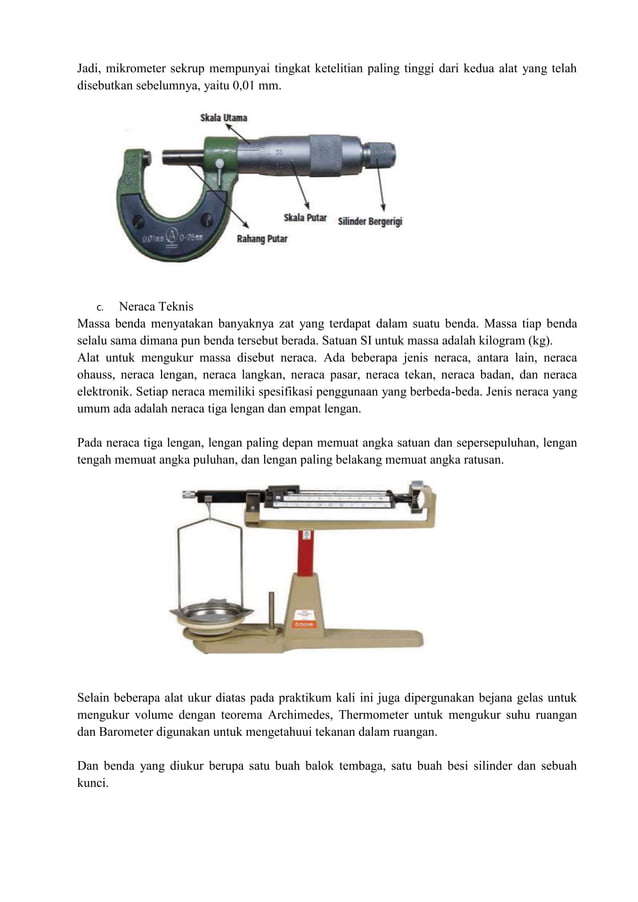 Laporan praktikum fisika dasar pengukuran dasar benda padat | PDF