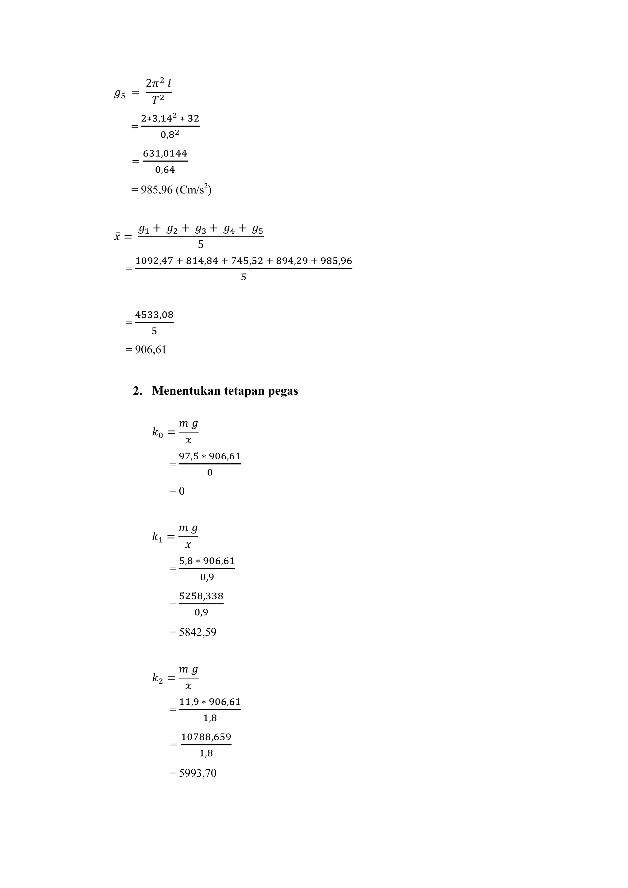 Laporan praktikum fisika dasar tetapan pegas | DOCX