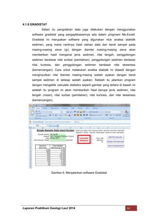 Laporan praktikum geologi_laut_analisa_b | PDF