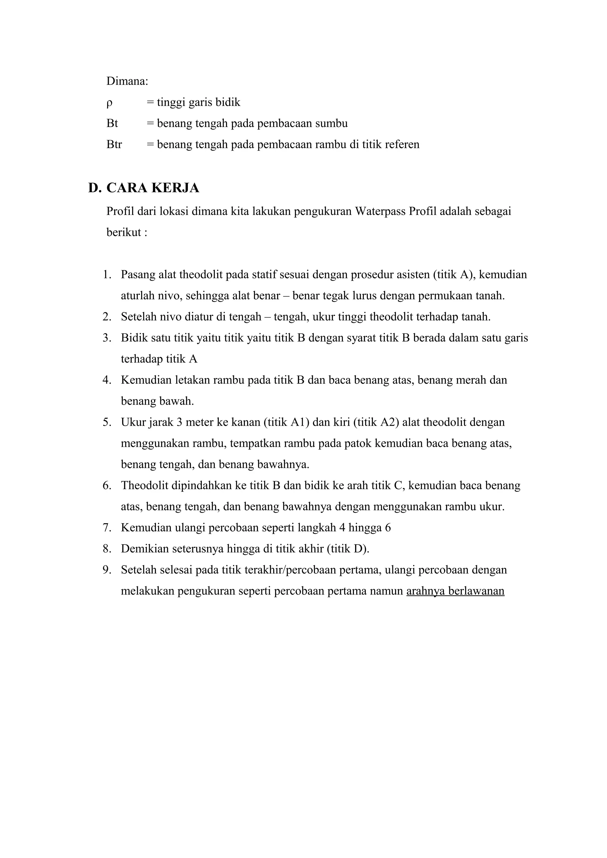 Laporan praktikum ilmu ukur tanah | DOC